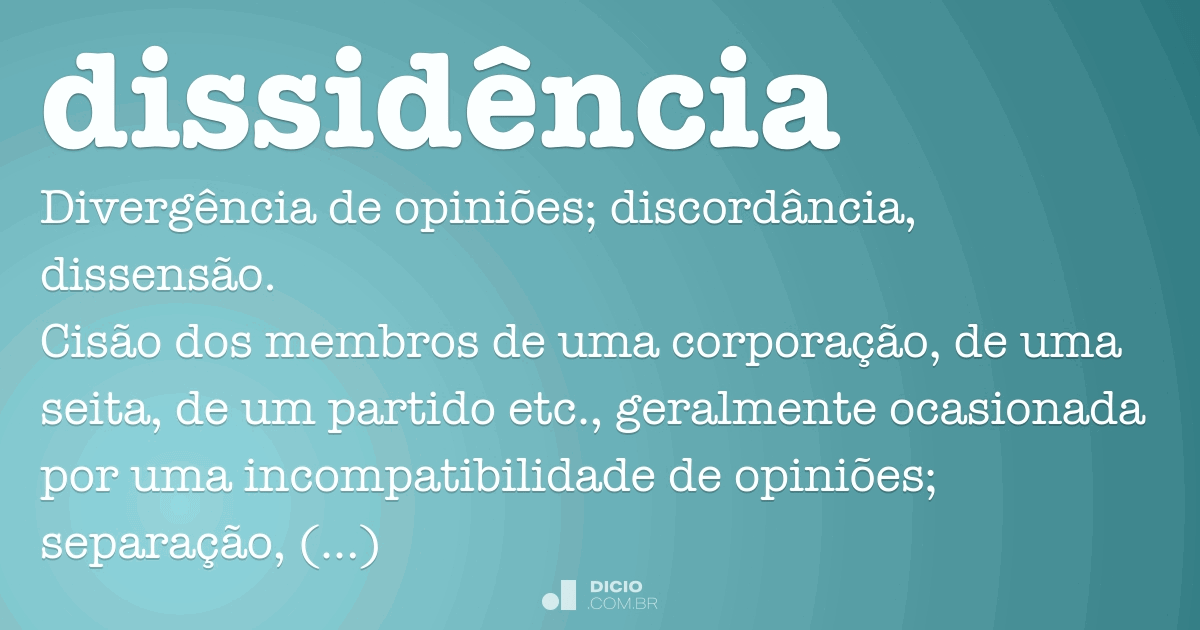 Definicao De Dissidencia