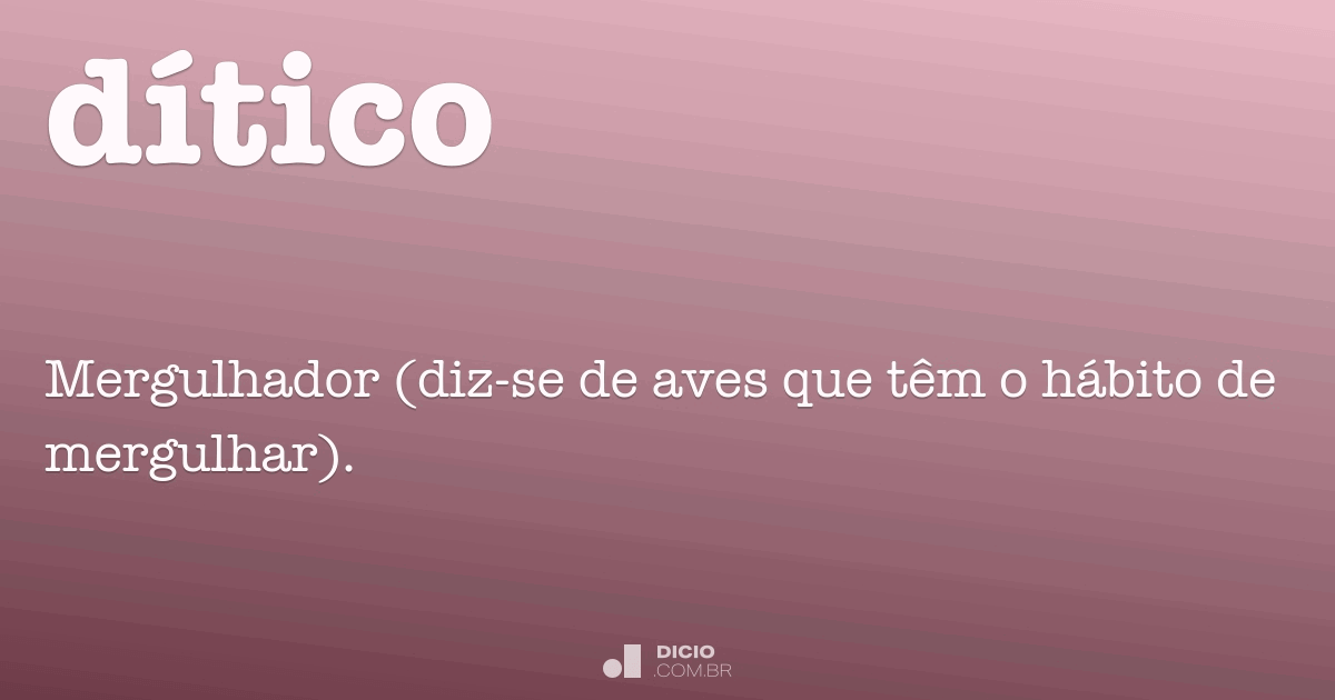 Dítico - Dicio, Dicionário Online de Português