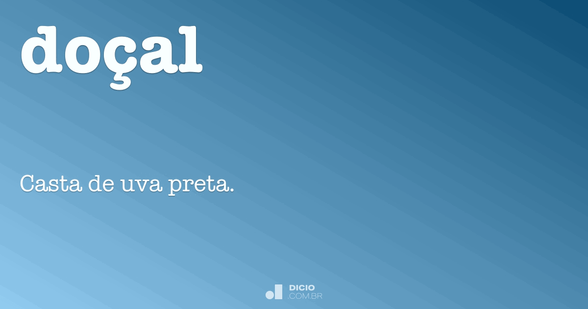 Doçal - Dicio, Dicionário Online de Português