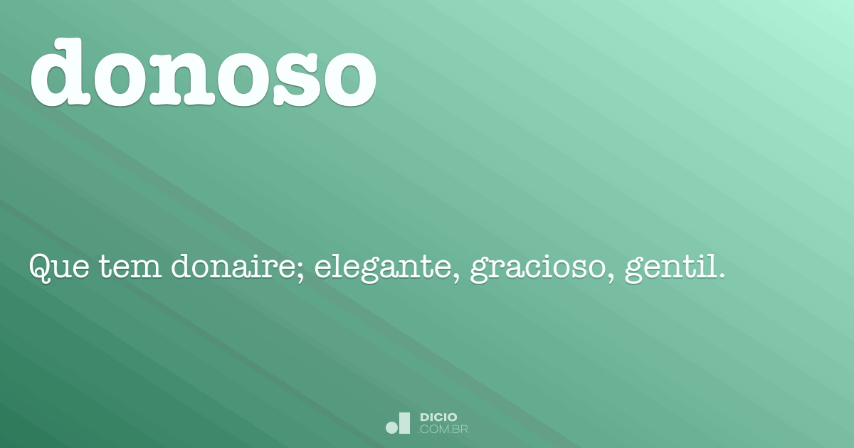 Donoso - Dicio, Dicionário Online de Português