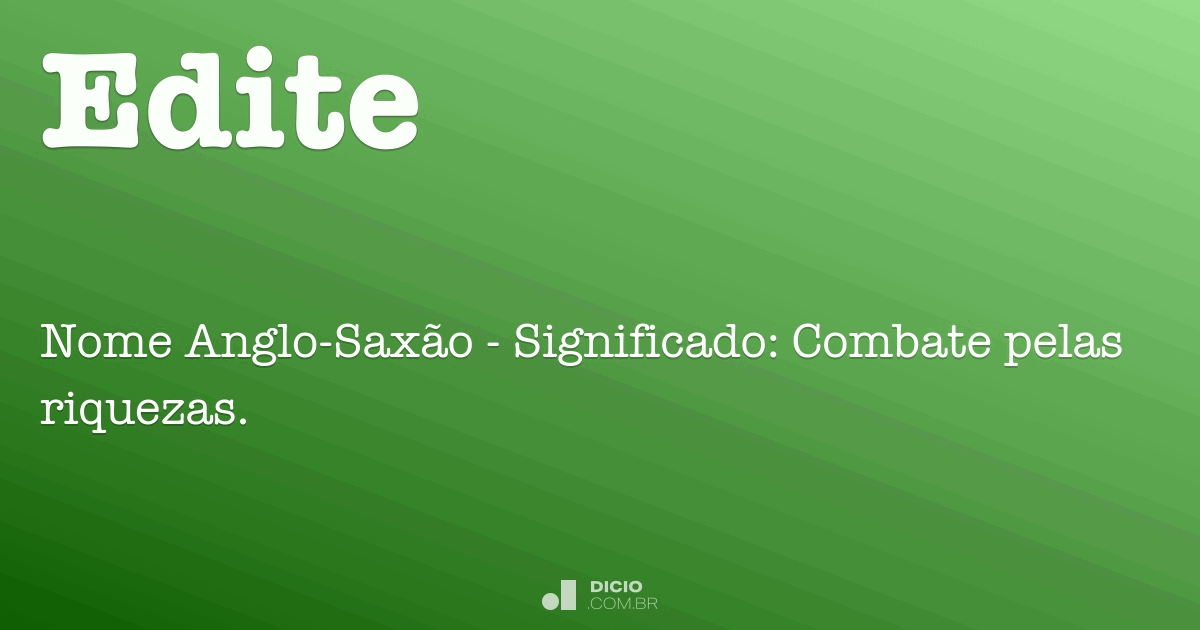 Edite - Dicio, Dicionário Online de Português
