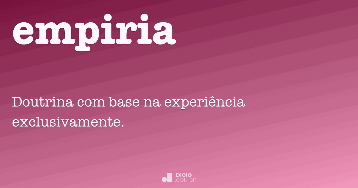 Empiria - Dicio, Dicionário Online de Português