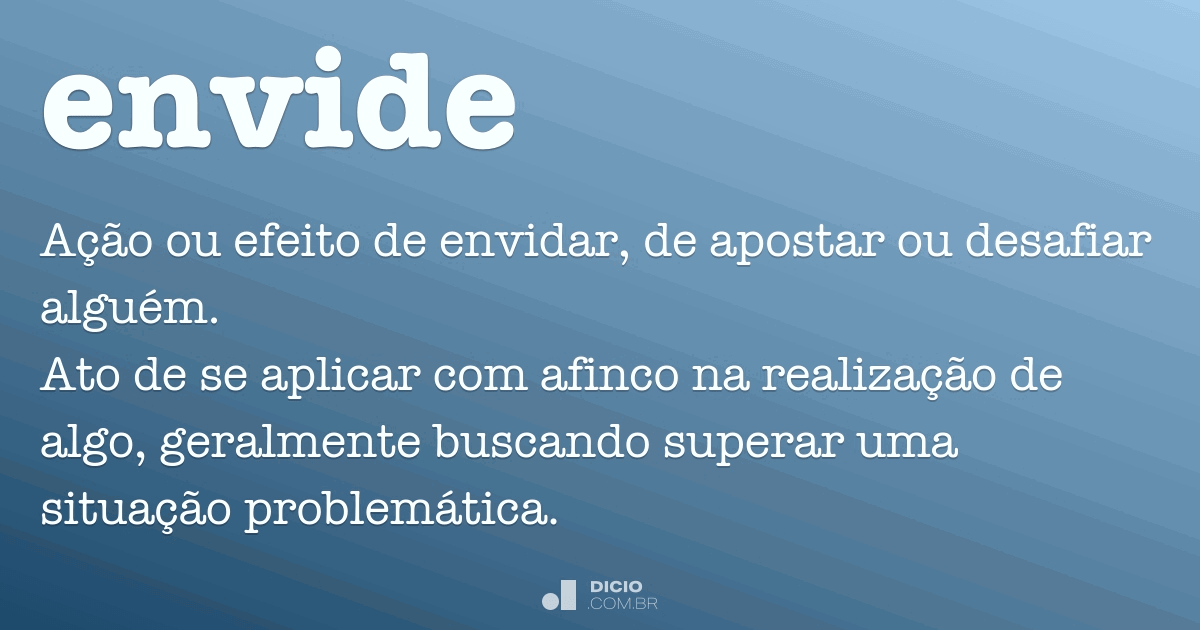 Envide - Dicio, Dicionário Online de Português