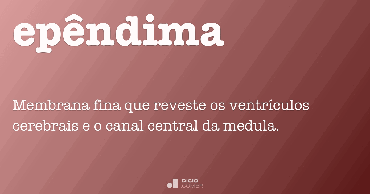 Epêndima - Dicio, Dicionário Online de Português