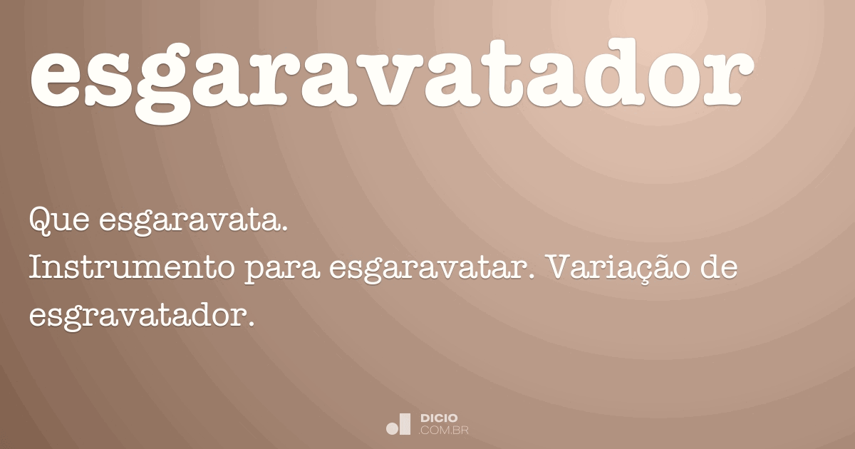 Esgaravatador - Dicio, Dicionário Online de Português