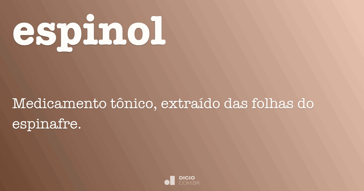 Espinol - Dicio, Dicionário Online de Português