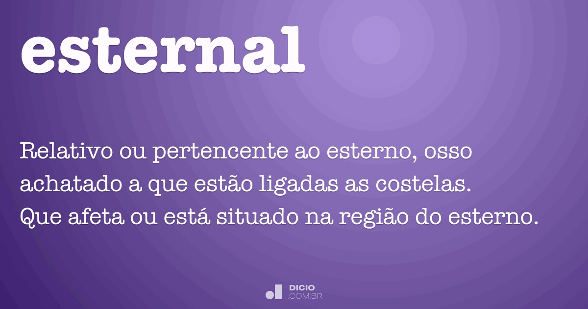 Esternal - Dicio, Dicionário Online de Português
