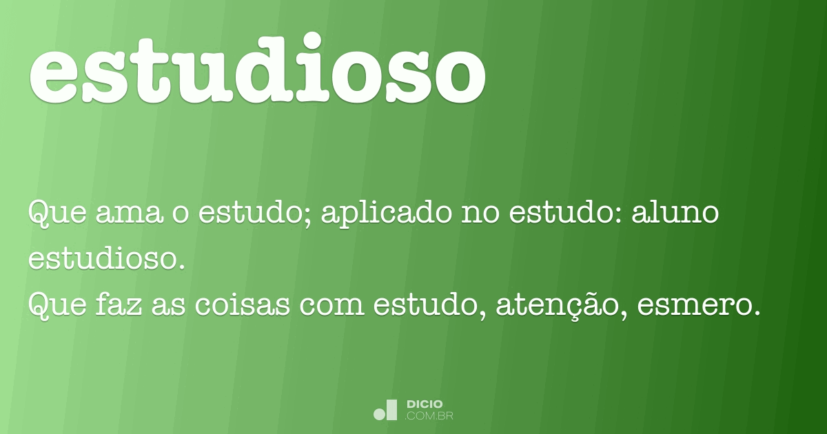 Estudioso - Dicio, Dicionário Online de Português