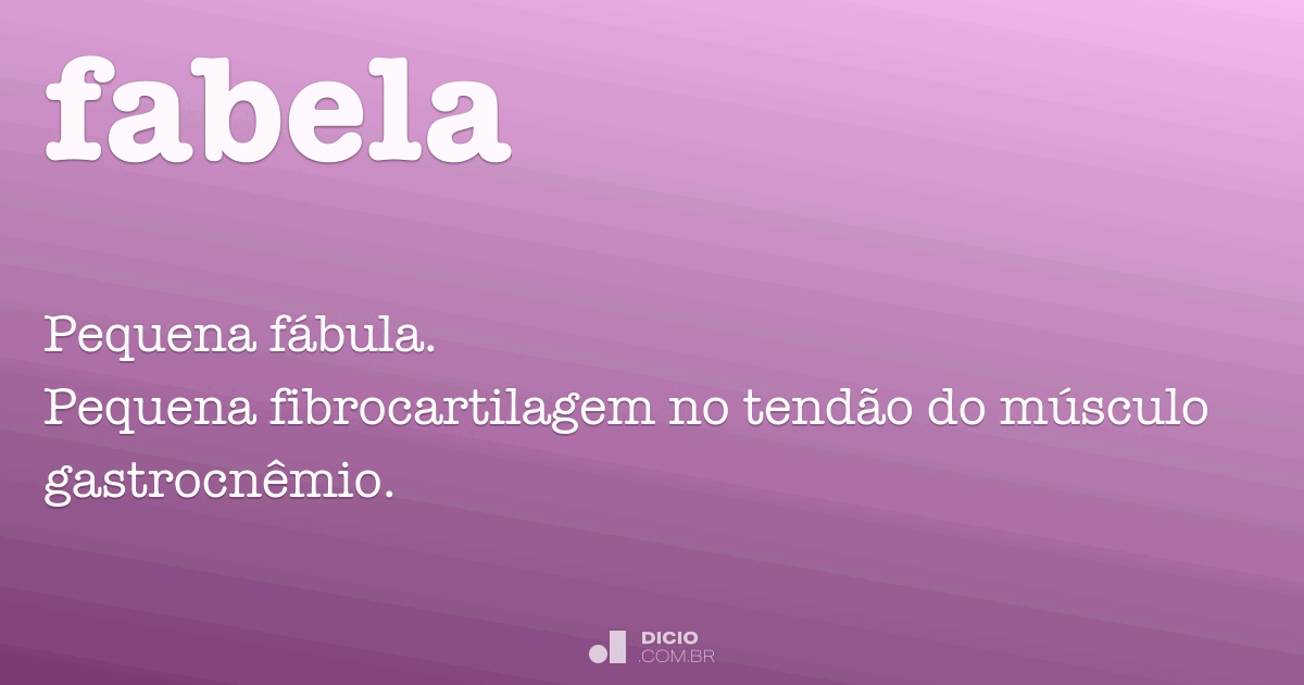 Fabela - Dicio, Dicionário Online de Português