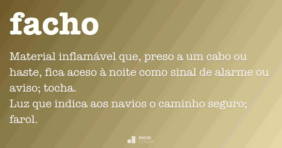 Facho - Dicio, Dicionário Online de Português
