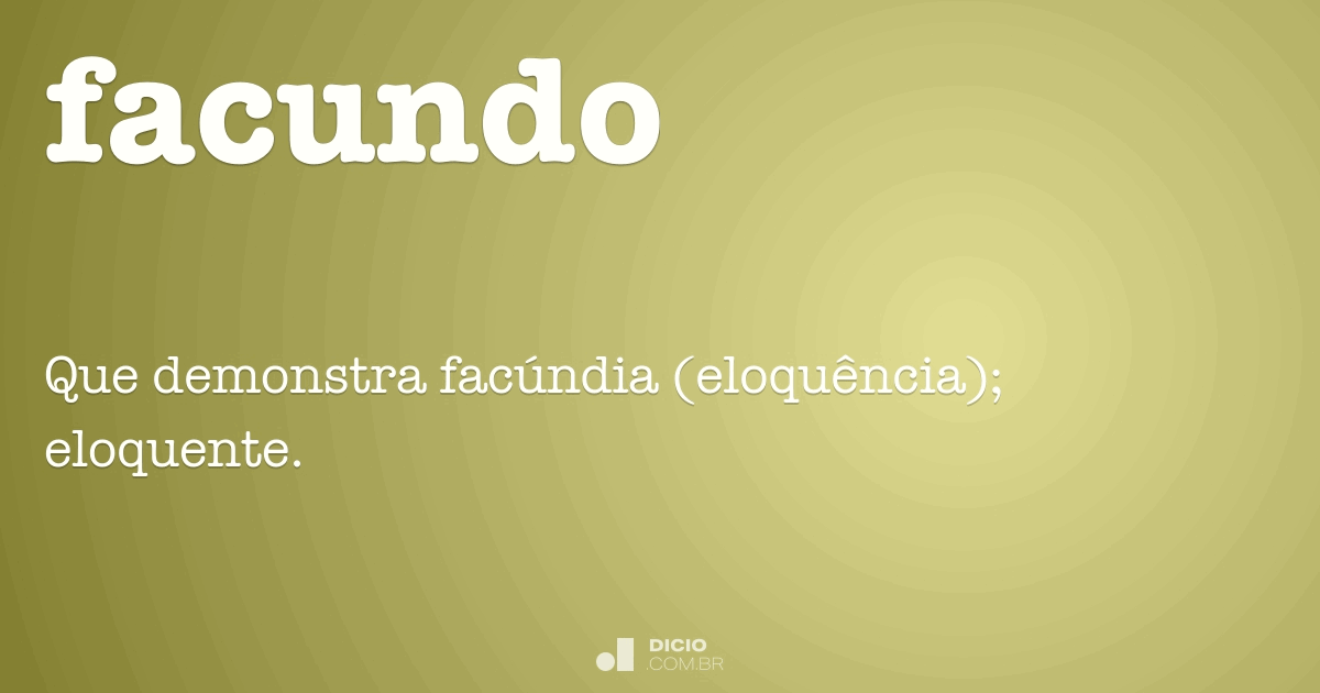 Facundo - Dicio, Dicionário Online de Português