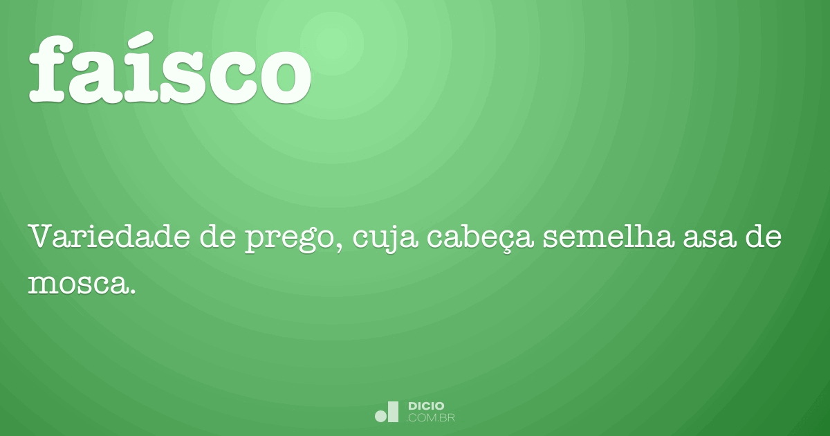 Faísco - Dicio, Dicionário Online de Português