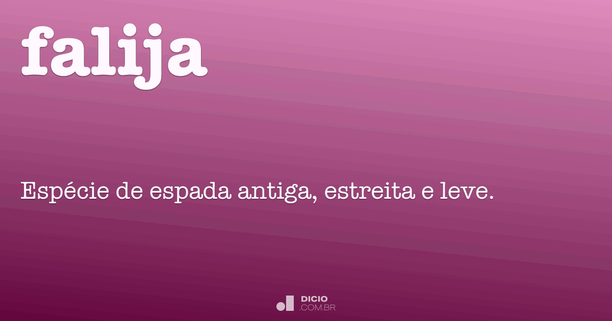 Falija - Dicio, Dicionário Online de Português