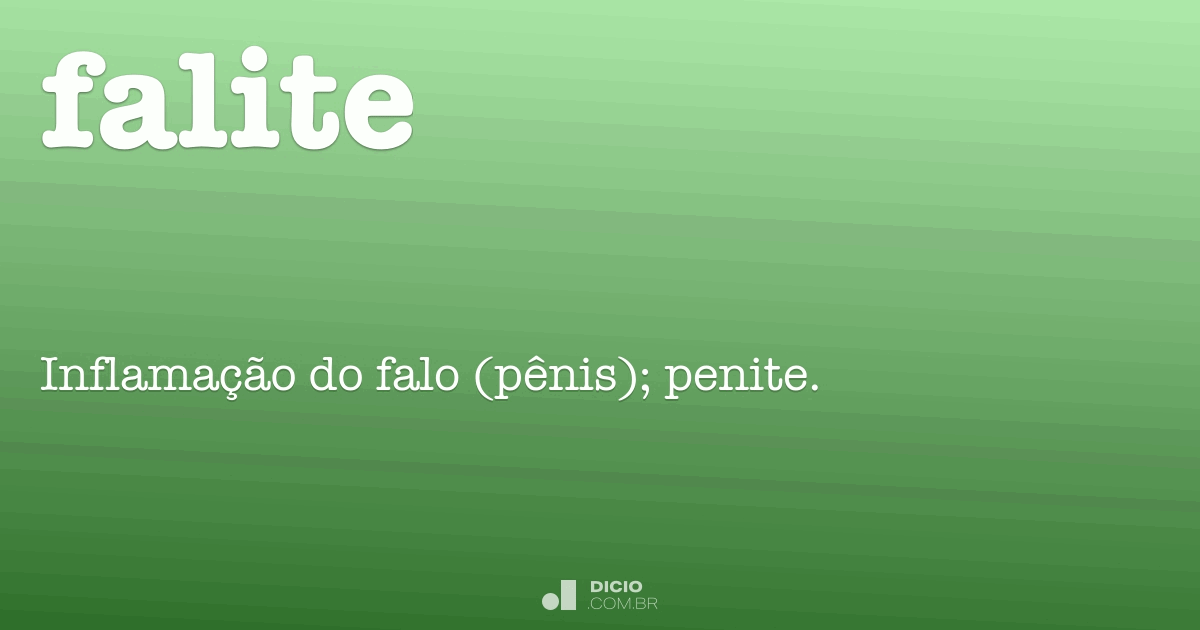 Falite - Dicio, Dicionário Online de Português