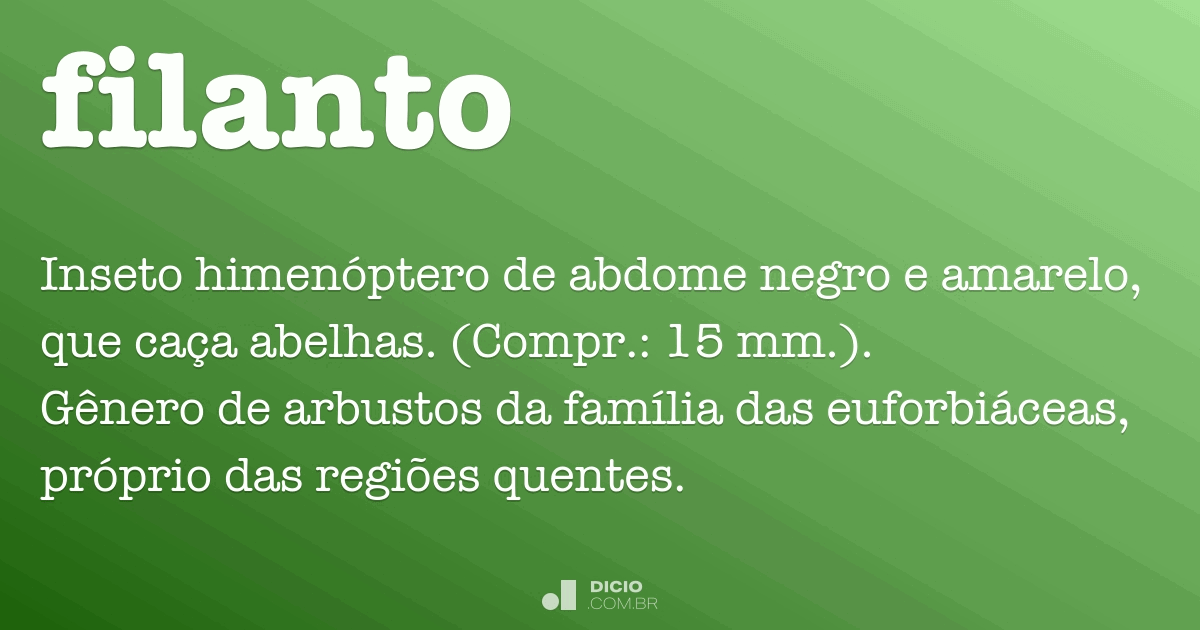 Filanto - Dicio, Dicionário Online de Português