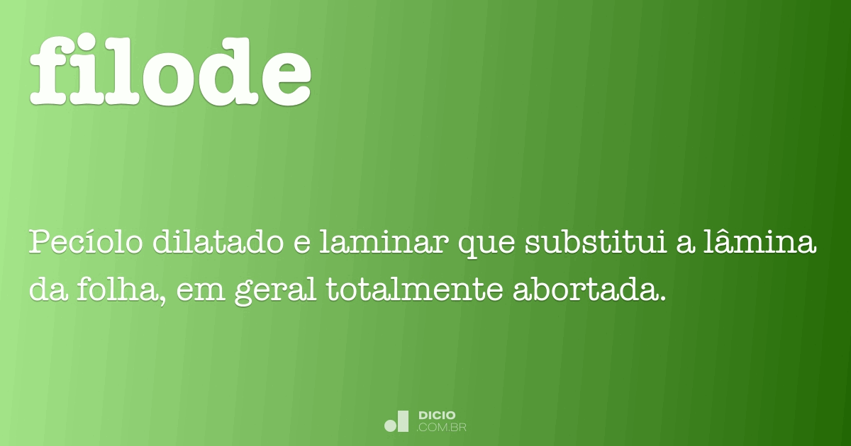 Filode - Dicio, Dicionário Online de Português