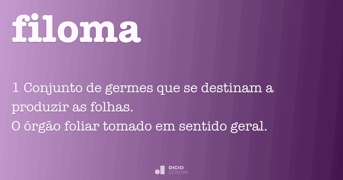 Filoma - Dicio, Dicionário Online de Português