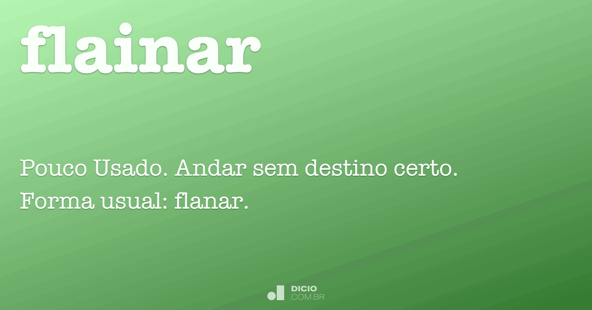 Flainar - Dicio, Dicionário Online de Português