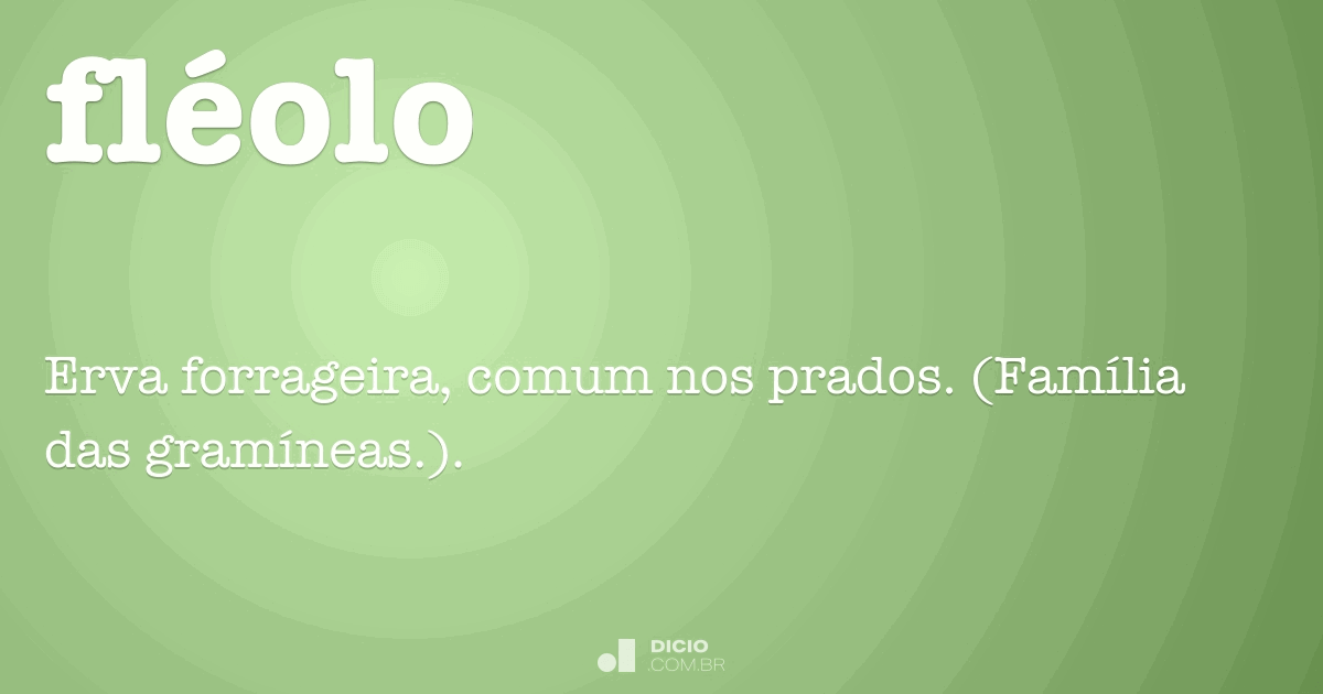 Fléolo - Dicio, Dicionário Online de Português