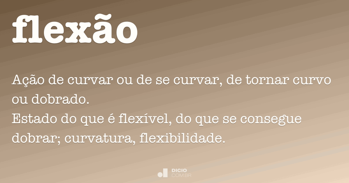 Flexionar Significado