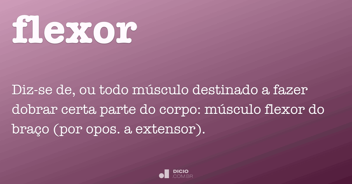 Flexionar Significado