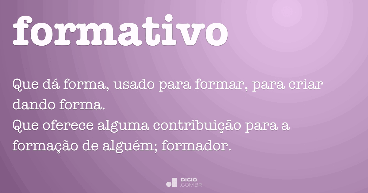 Formativo - Dicio, Dicionário Online de Português