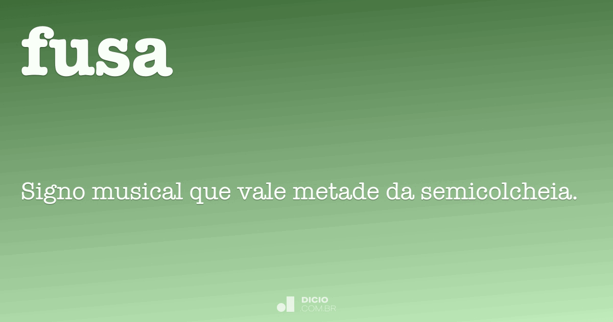 Fusa - Dicio, Dicionário Online de Português