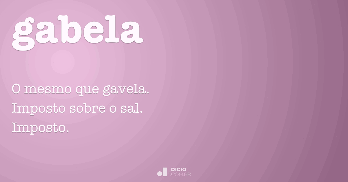 Gabela - Dicio, Dicionário Online de Português