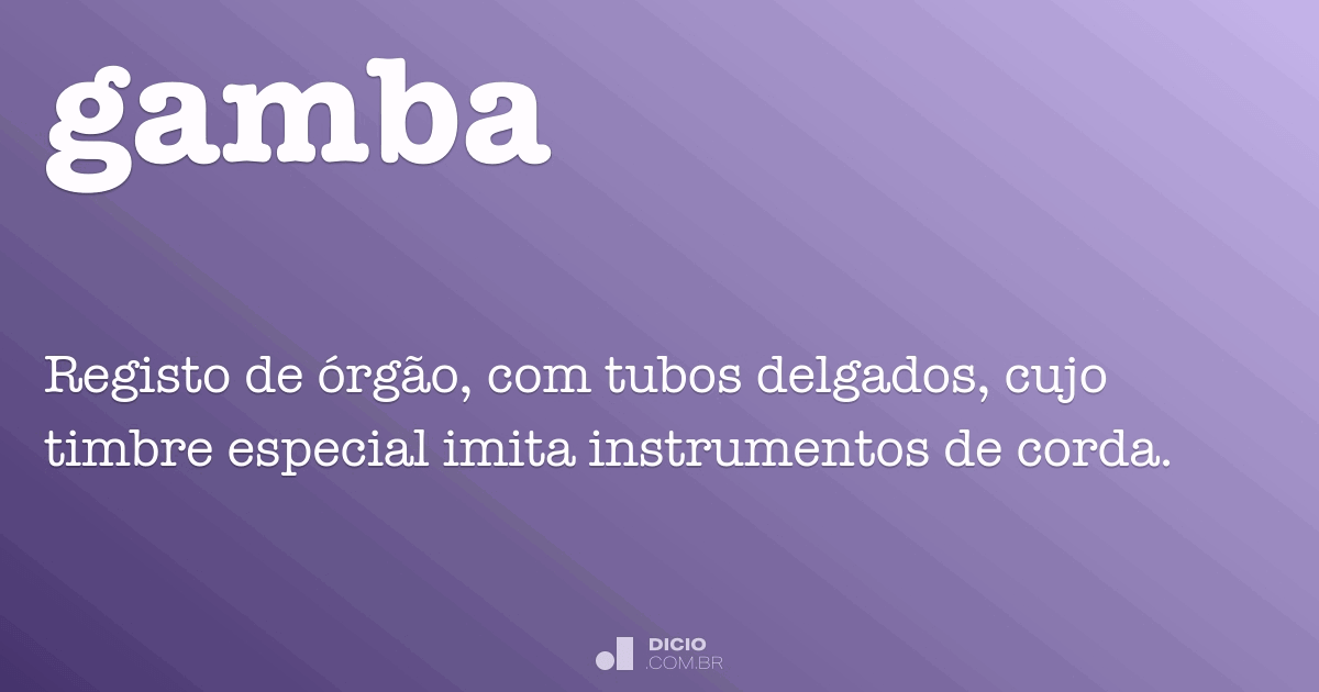 Gamba - Dicio, Dicionário Online de Português