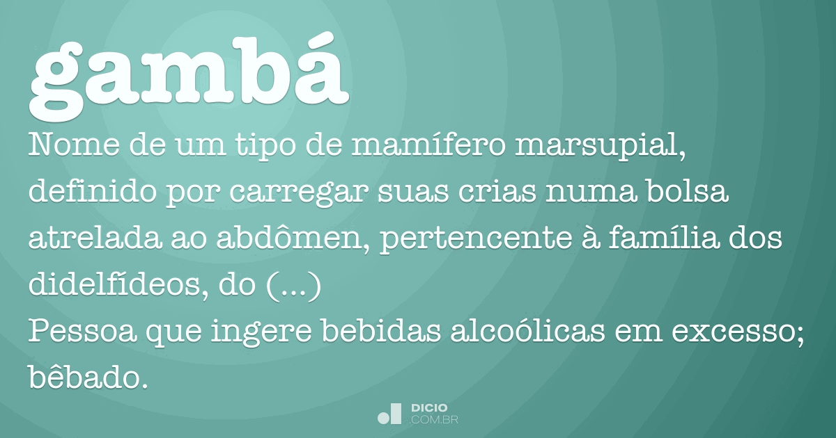 Gambá - Dicio, Dicionário Online de Português