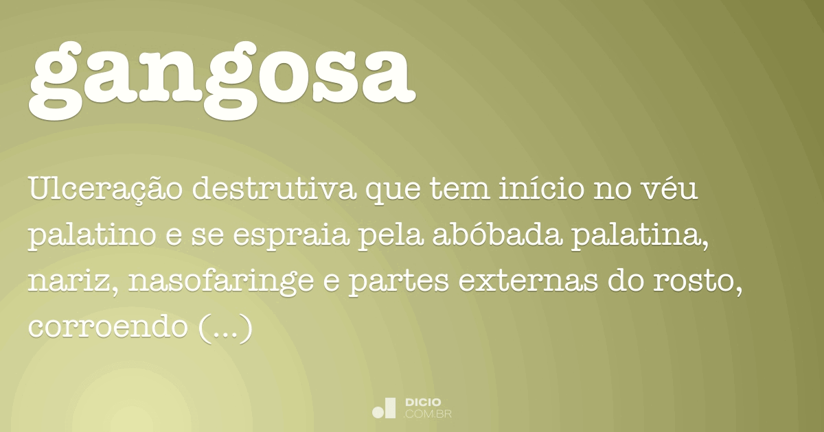 Gangosa - Dicio, Dicionário Online de Português