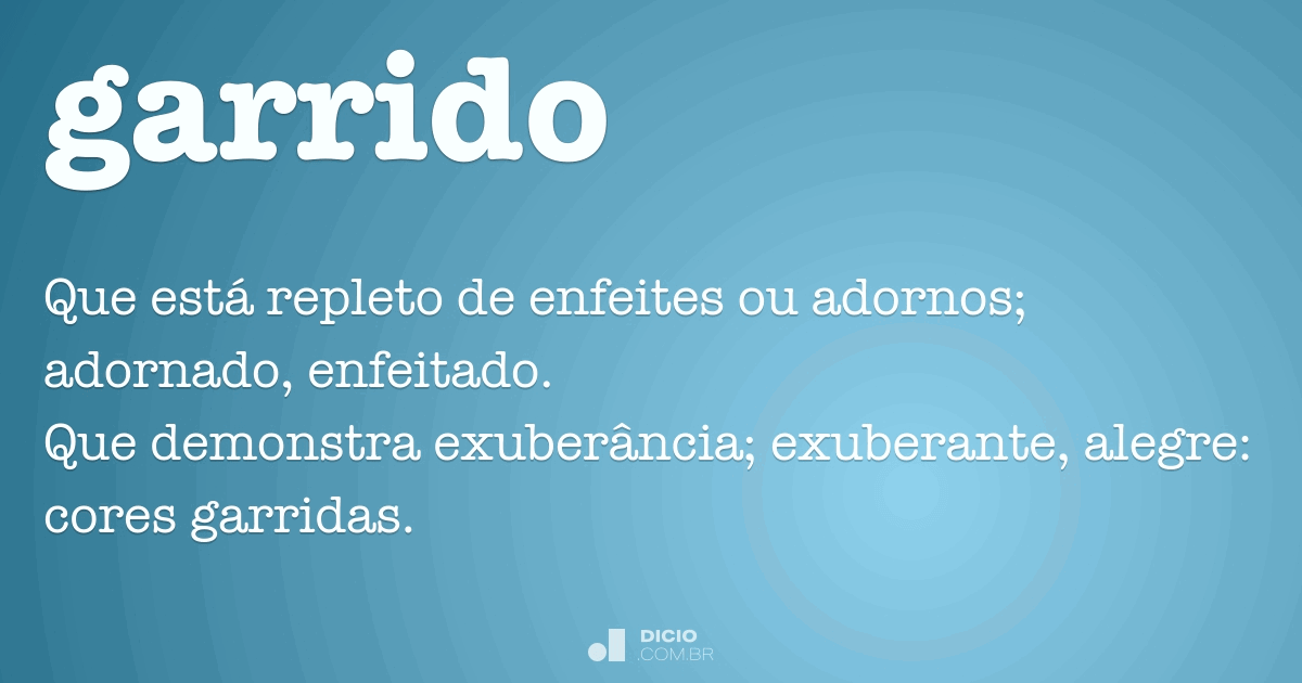 Garrido - Dicio, Dicionário Online de Português
