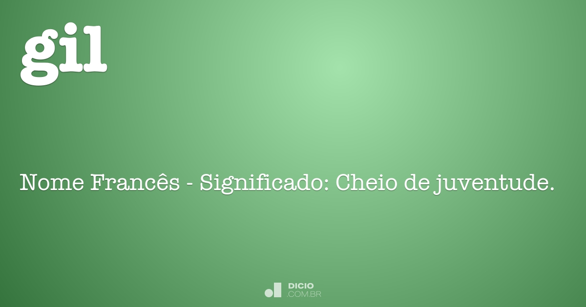 Gil - Dicio, Dicionário Online de Português