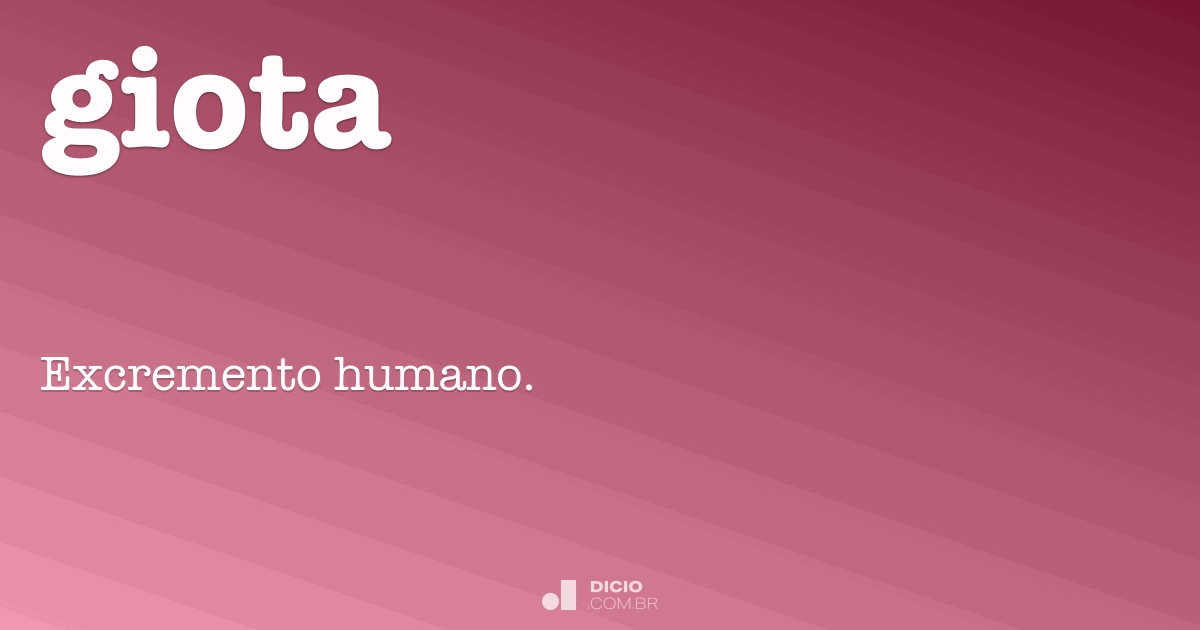 Giota - Dicio, Dicionário Online de Português