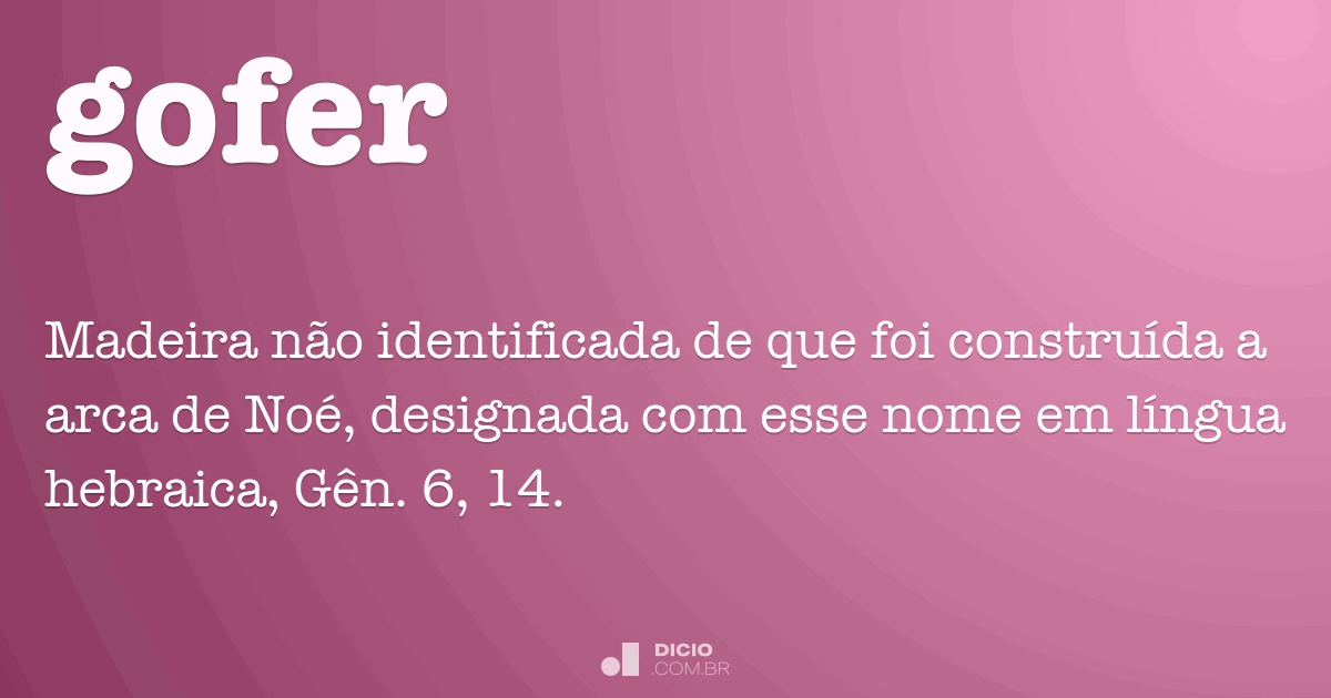 Gofer - Dicio, Dicionário Online de Português