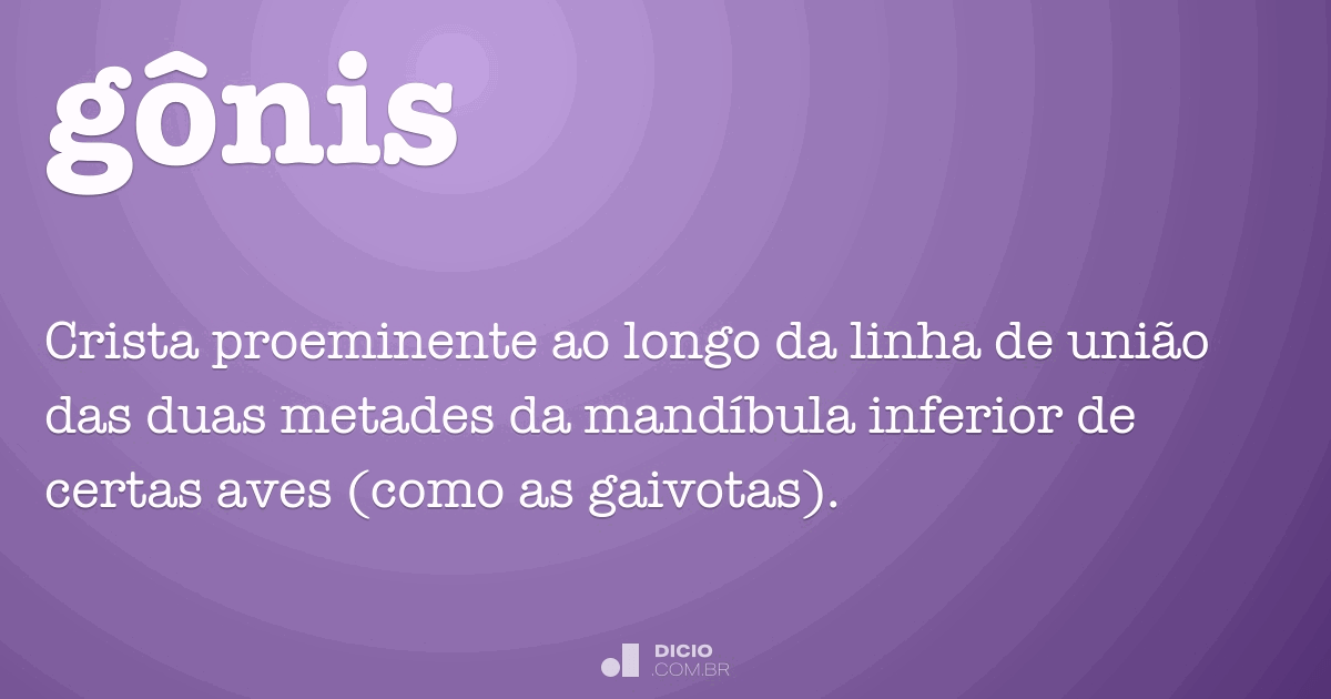 Gônis - Dicio, Dicionário Online de Português