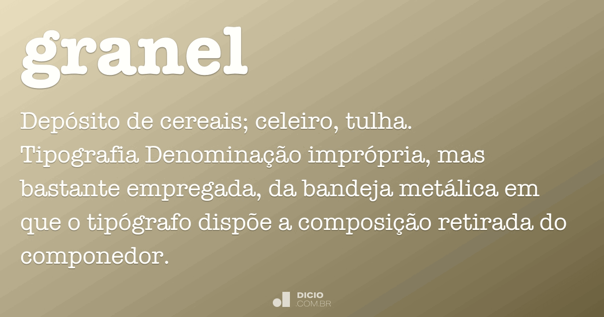 Granel - Dicio, Dicionário Online de Português