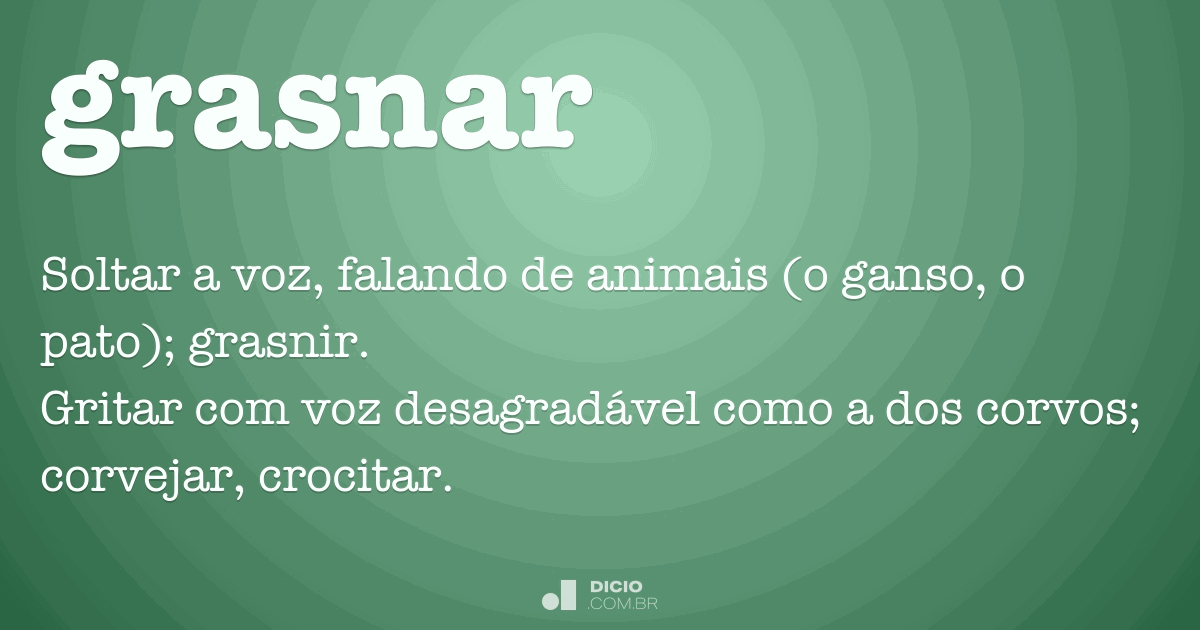 Grasnar - Dicio, Dicionário Online de Português