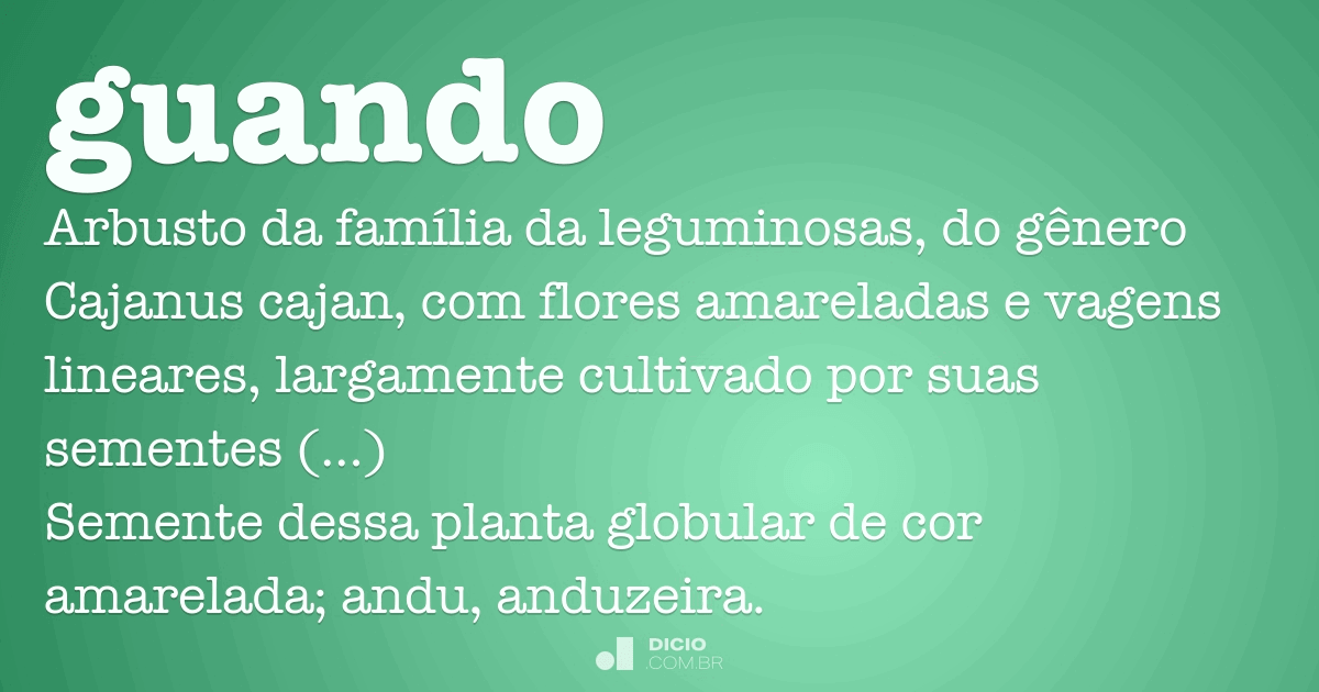 Guando - Dicio, Dicionário Online de Português