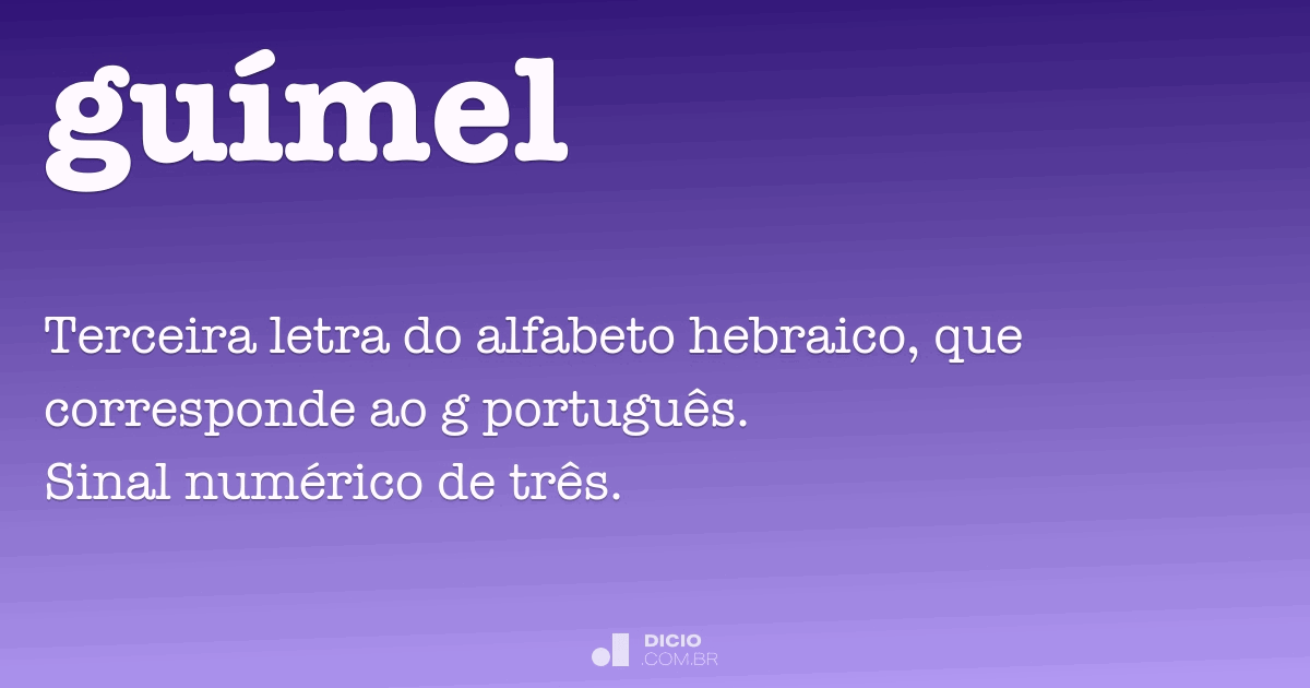 Guímel - Dicio, Dicionário Online de Português
