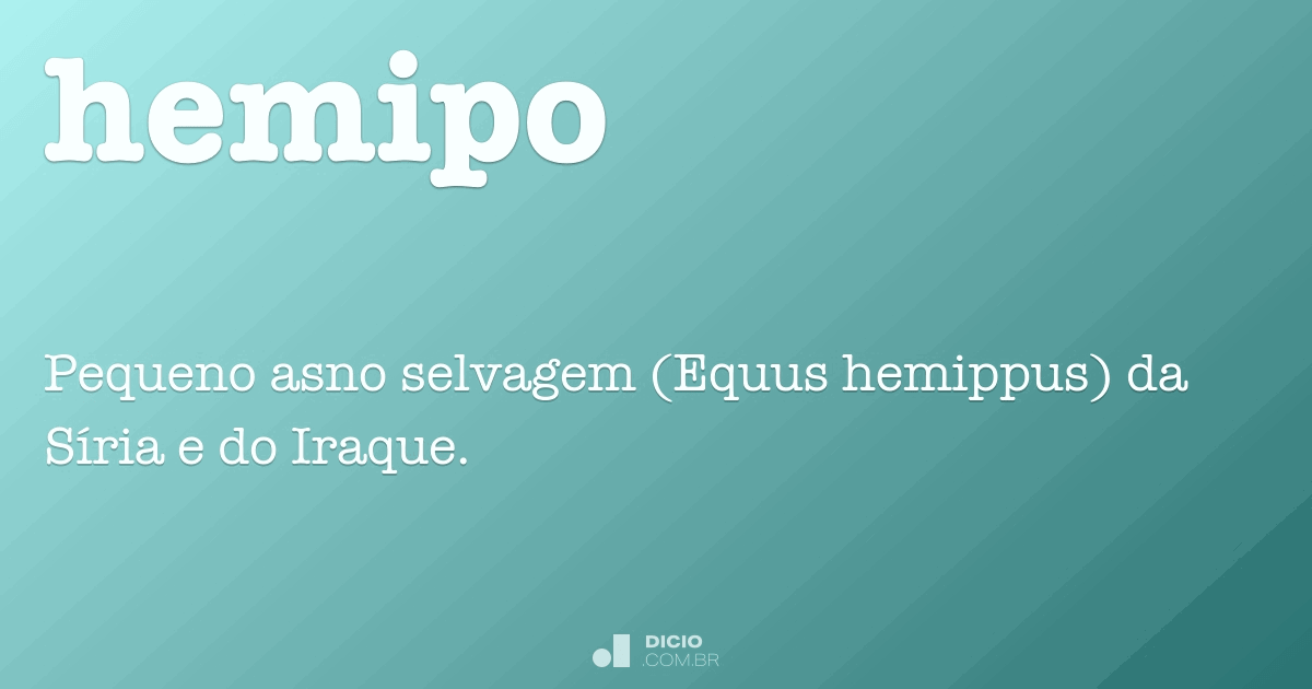 Hemipo - Dicio, Dicionário Online de Português