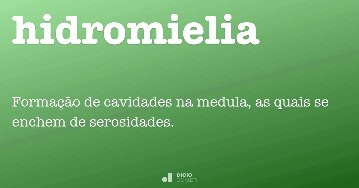 Hidromielia - Dicio, Dicionário Online de Português