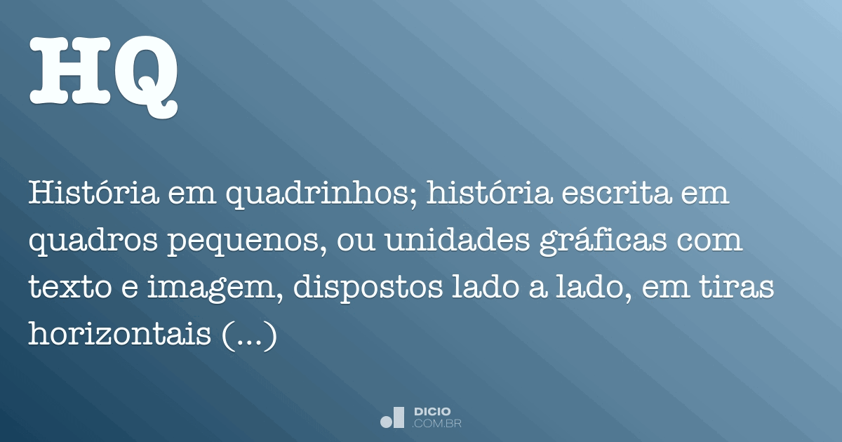 HQ - Dicio, Dicionário Online de Português