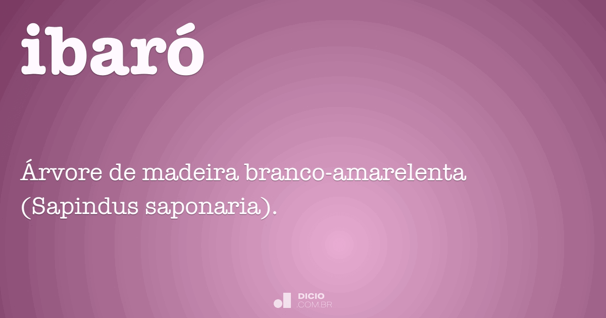 Ibaró - Dicio, Dicionário Online de Português