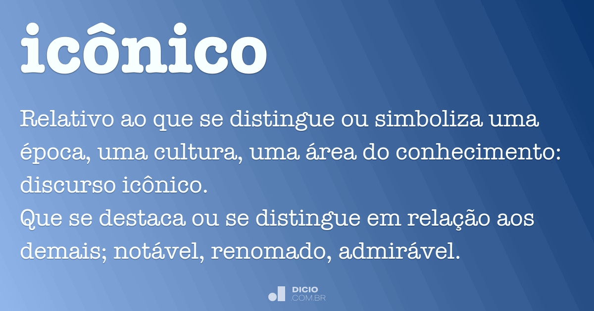 Icônico - Dicio, Dicionário Online de Português