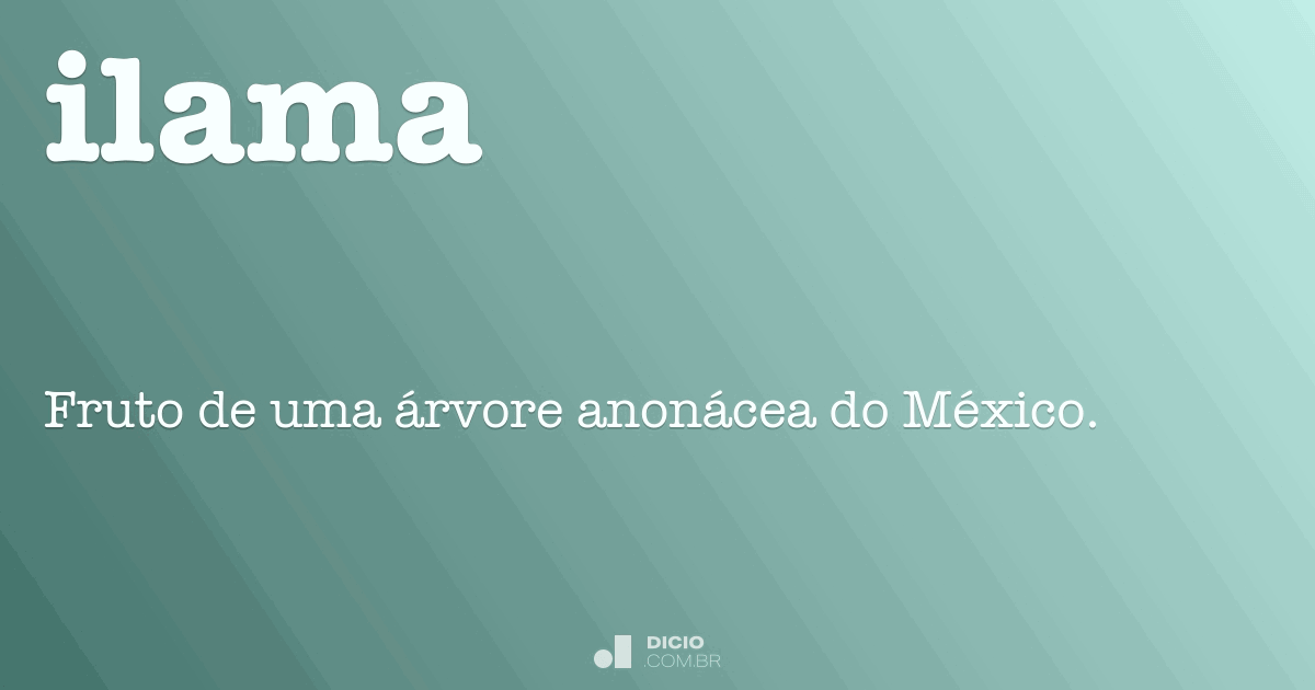 Ilama - Dicio, Dicionário Online de Português