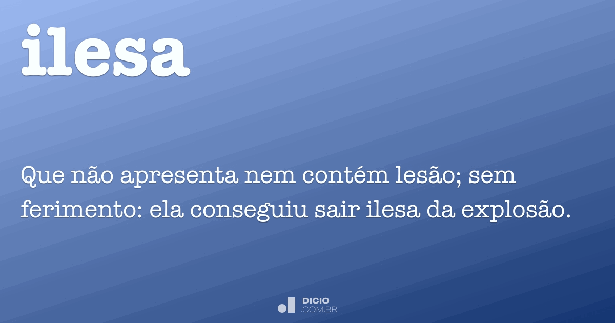 Ilesa - Dicio, Dicionário Online de Português