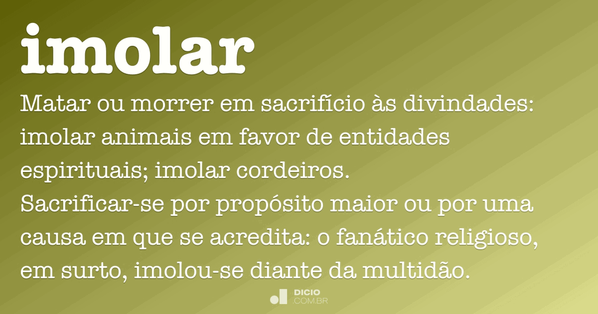 Imolar - Dicio, Dicionário Online de Português