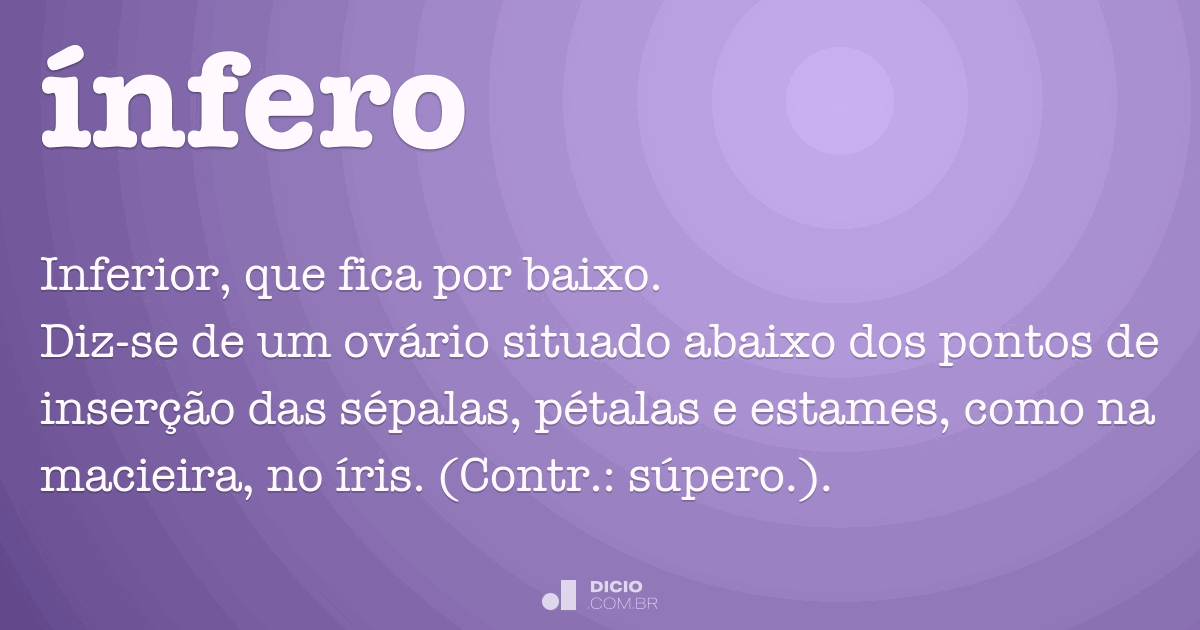 Ínfero - Dicio, Dicionário Online de Português