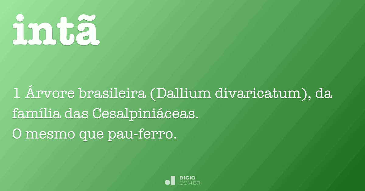 Intã - Dicio, Dicionário Online de Português
